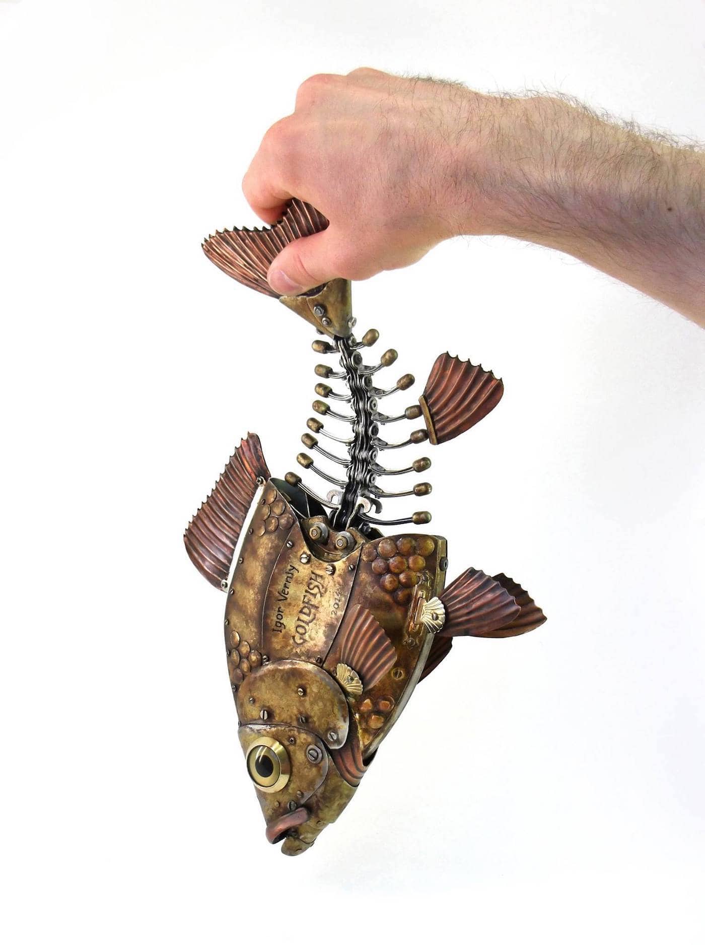 Russian Artist Creates Beautiful Steampunk Articulated Animals ...