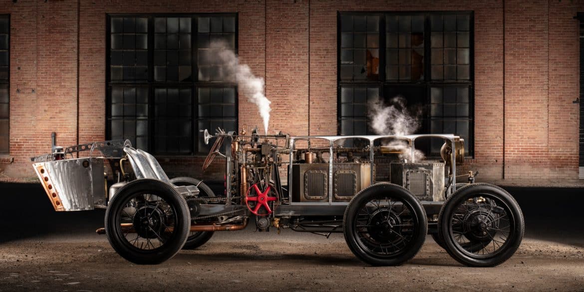 This Six-wheel Steam-Powered Boattail Roadster Is A Carefully Crafted ...