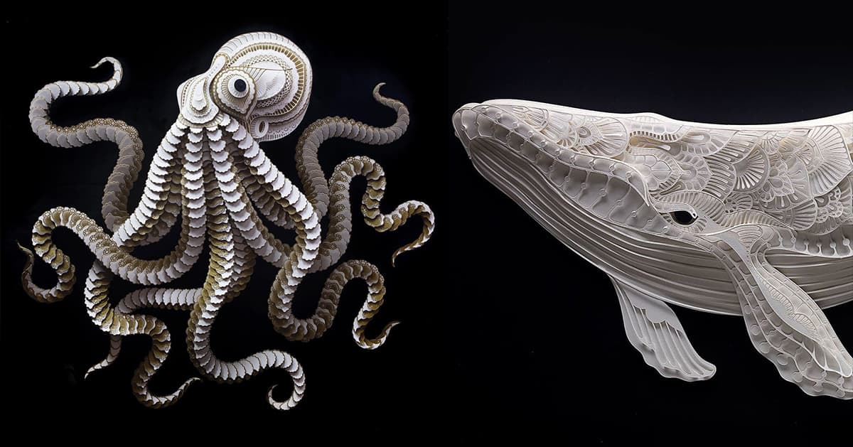 Artist Patrick Cabral layers incised paper with decorative motifs to ...