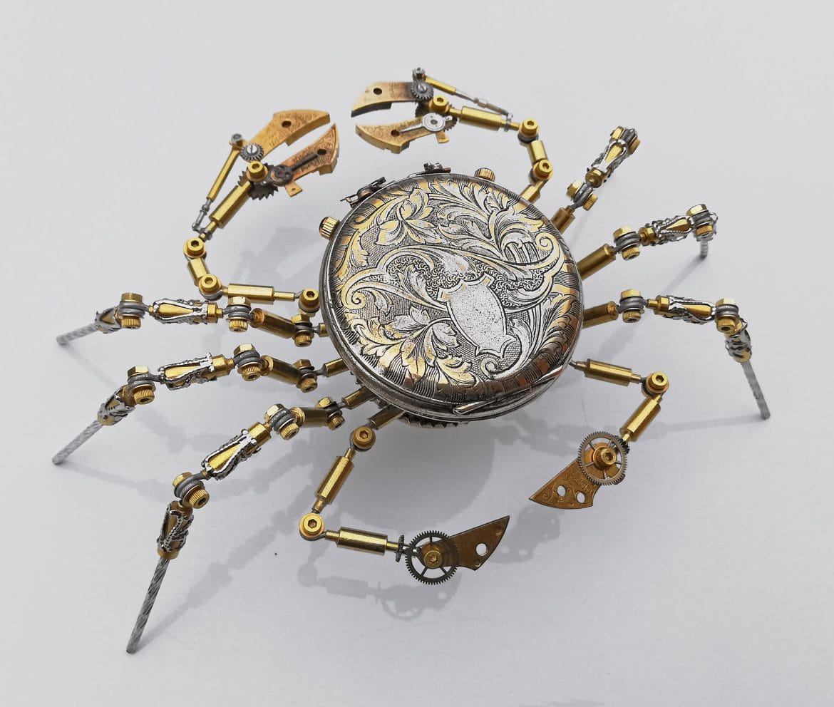 MY FEEDLY: Amazing Steampunk Spider Sculptures Crafted Using Vintage ...