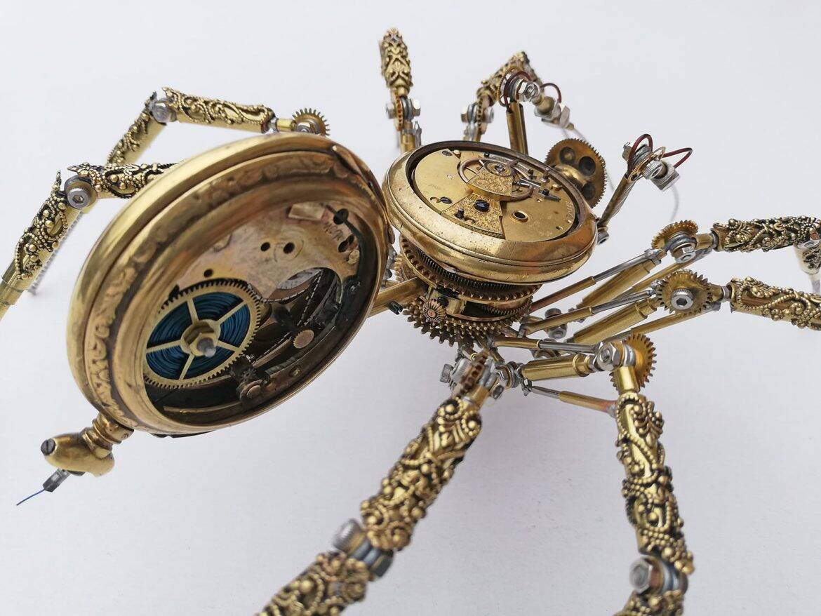 MY FEEDLY: Amazing Steampunk Spider Sculptures Crafted Using Vintage ...