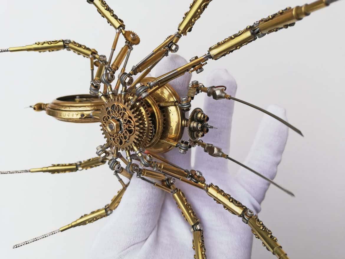 MY FEEDLY: Amazing Steampunk Spider Sculptures Crafted Using Vintage ...